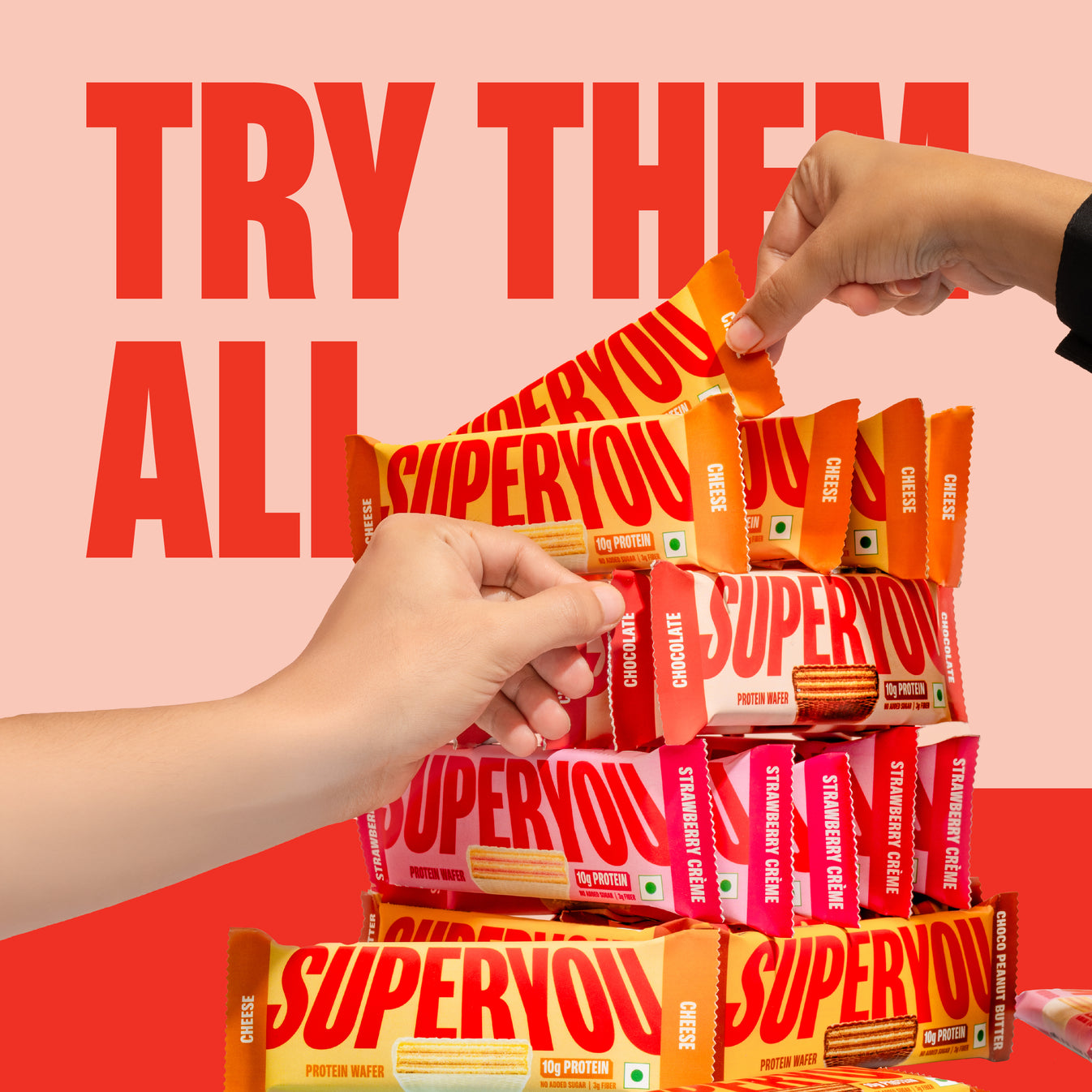 Protein Wafers Variety Box: Taste & Nutrition in One – SuperYou